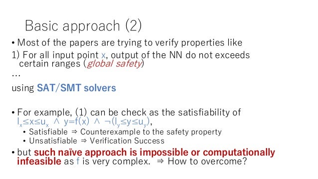 Towards Formal Verification Of Neural Networks