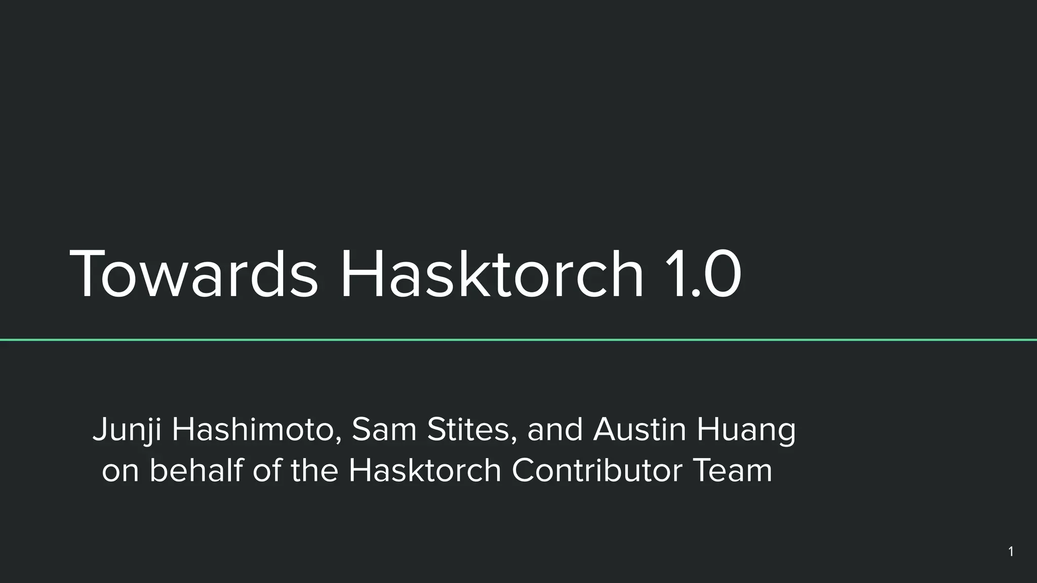 Towards hasktorch 1.0 | PDF | Programming Languages | Computing