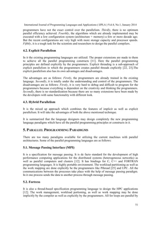 Towards high performance computing(hpc) through parallel programming paradigms and their ...