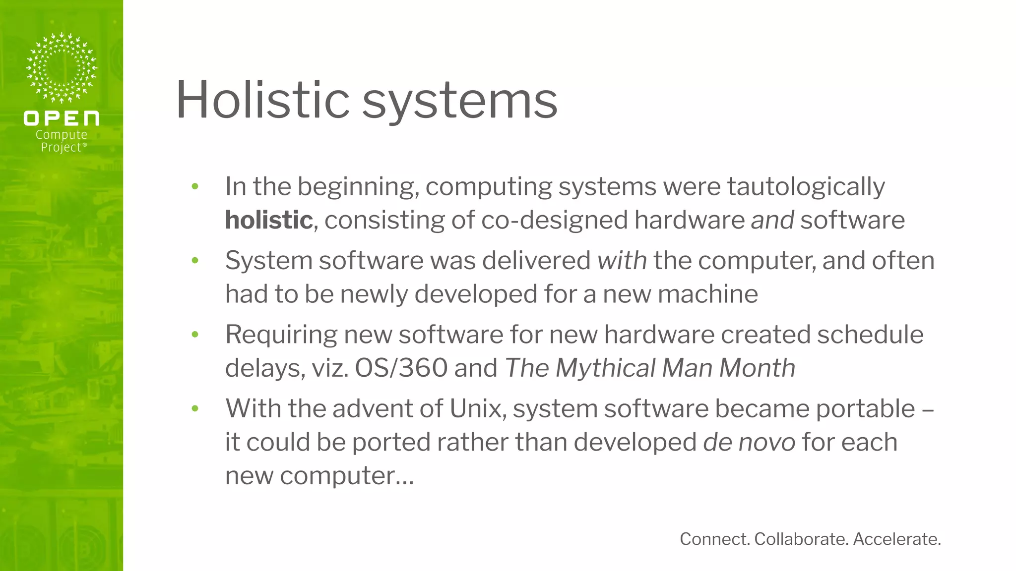 Towards Holistic Systems | PPT