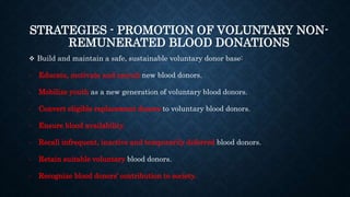 TOWARDS IMPLEMENTATION OF 100% VOLUNTARY BLOOD DONATION.pptx