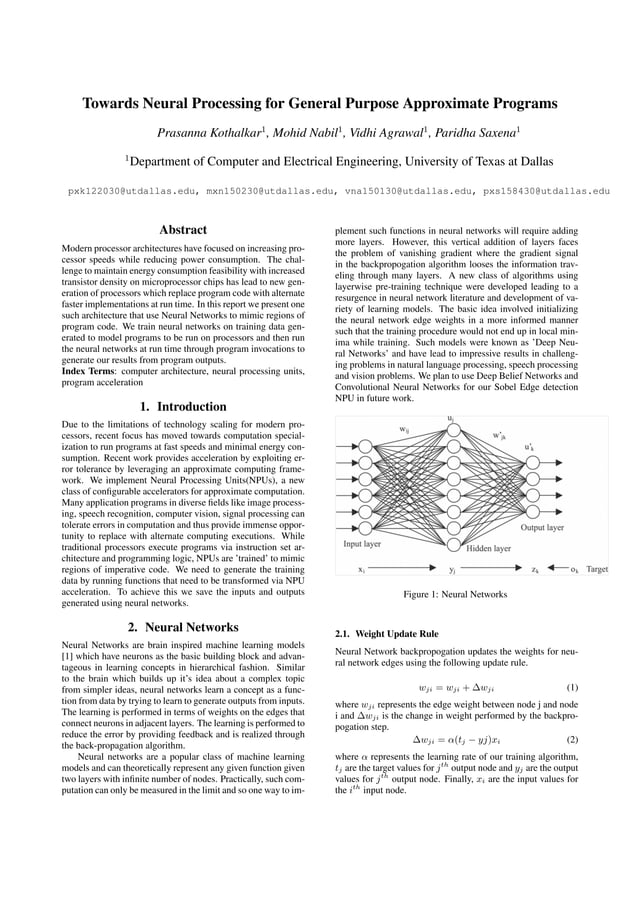 Towards Neuralprocessingofgeneralpurposeapproximateprograms Pdf