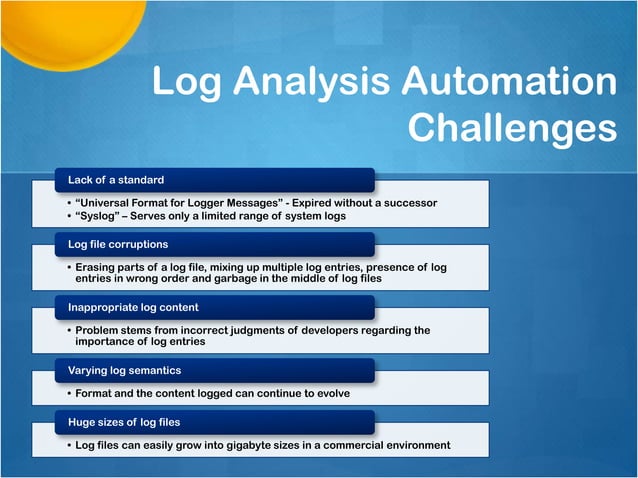 Towards Structured Log Analysis Ppt