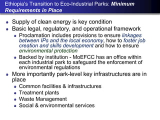 Towards sustainable industrialization the role of eco-industrial parks ...