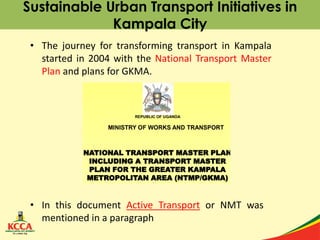 Towards Sustainable Urban Transportation_ Kampala City . PPT File.pdf