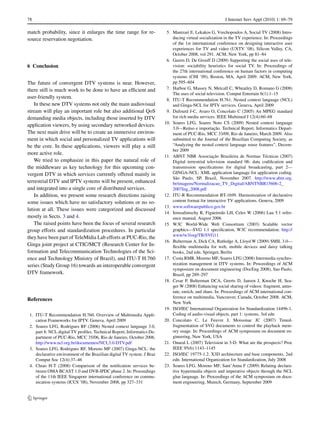 Towards the convergence of digital tv systems | PDF