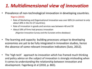 Innovation Systems in Developing Countries | PPTX