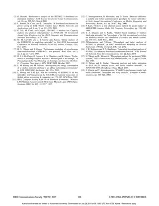 Towards the Performance Analysis of IEEE 802.11 in Multi-hop Ad-Hoc Networks | PDF