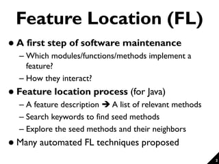 Toward Understanding How Developers Recognize Features in Source Code from Descriptions | PPT