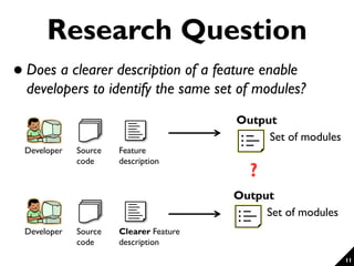 Toward Understanding How Developers Recognize Features in Source Code from Descriptions | PPT