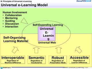 Toward Universal e-Learning | PPT