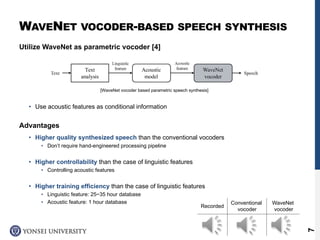 Toward wave net speech synthesis | PPT