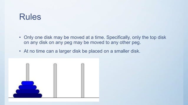 Tower of hanoi | PPTX