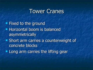 Tower crane Basics | PPT
