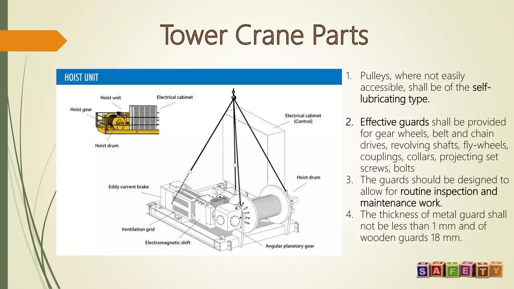 Tower crane safety | PPTX