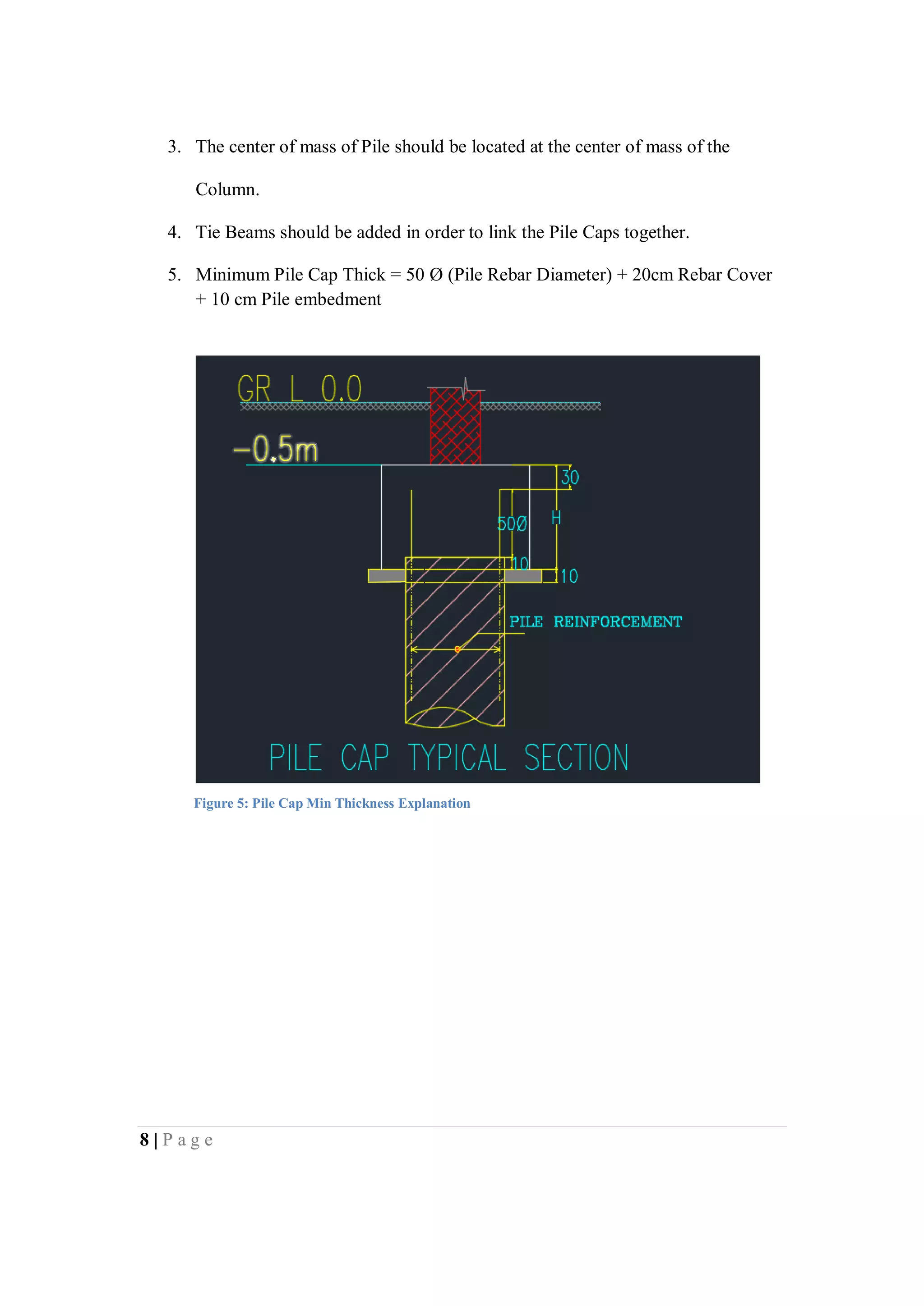 Tower design-Chapter 2-pile caps design | PDF