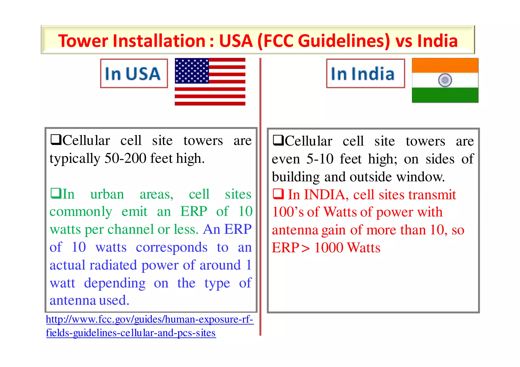 Tower guidelines & emf radiation standards | PDF