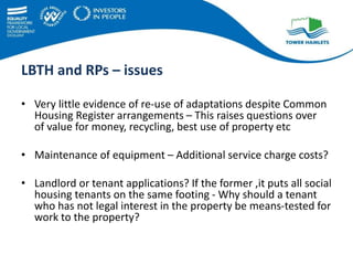 London Borough of Tower Hamlets | PPTX | Government Support and Welfare ...