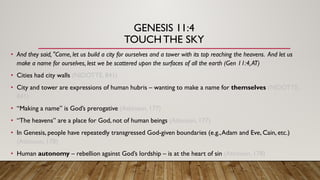 Tower of Babel (Genesis 11:1-9) Bible Study | PDF