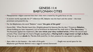Tower of Babel (Genesis 11:1-9) Bible Study | PDF