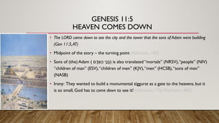 Tower of Babel (Genesis 11:1-9) Bible Study | PDF