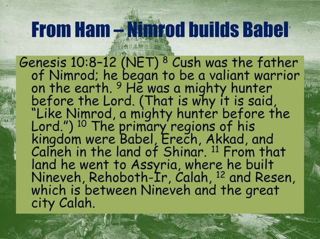 God Disperses the Proud: The Tower of Babel - Genesis 11:1-9 | PPT
