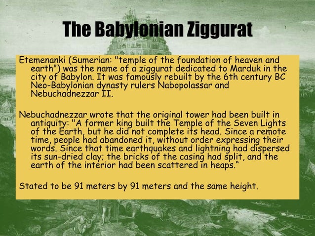 God Disperses the Proud: The Tower of Babel - Genesis 11:1-9 | PPT