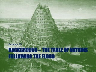 God Disperses the Proud: The Tower of Babel - Genesis 11:1-9 | PPTX