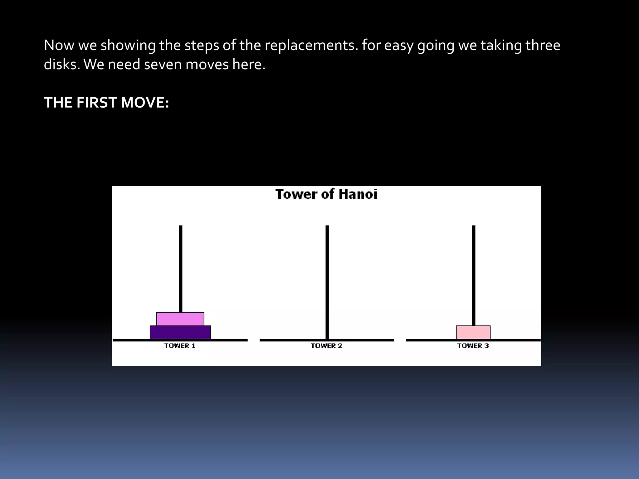 Tower of hanoi | PPTX