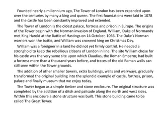 Tower of London | PPTX