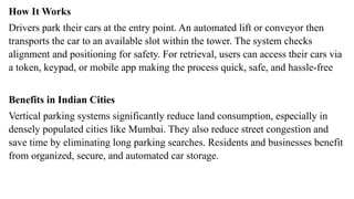 Tower Parking System | High-Density Vertical Parking | PPTX