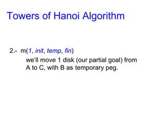 Towers Hanoi Algorithm | PPT