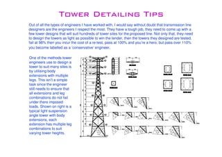 Tower smart tower_detailing_tips_series_4 | PPT