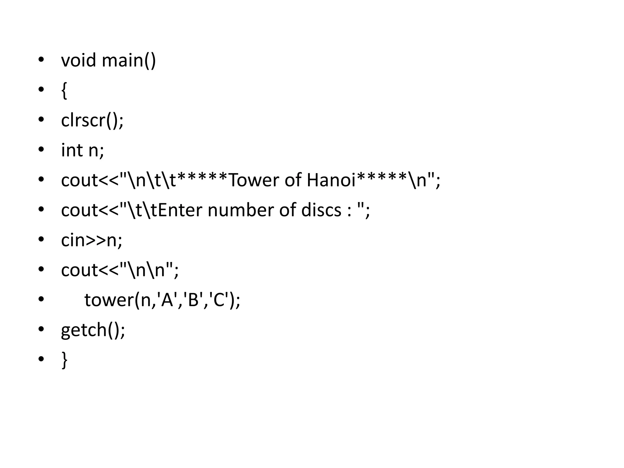 Tower of Hanoi | PPTX