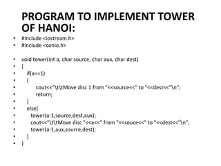 Tower of Hanoi | PPTX