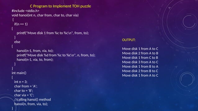 TOWERS OF HANOI_problemsolutionandexplanationwithalgorithm.pptx