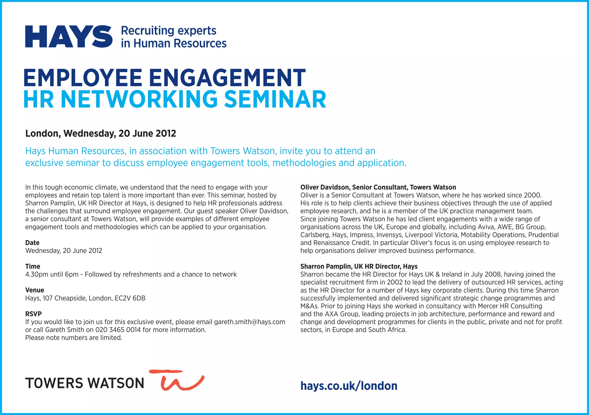 Towers Watson And Hays Hr | PDF