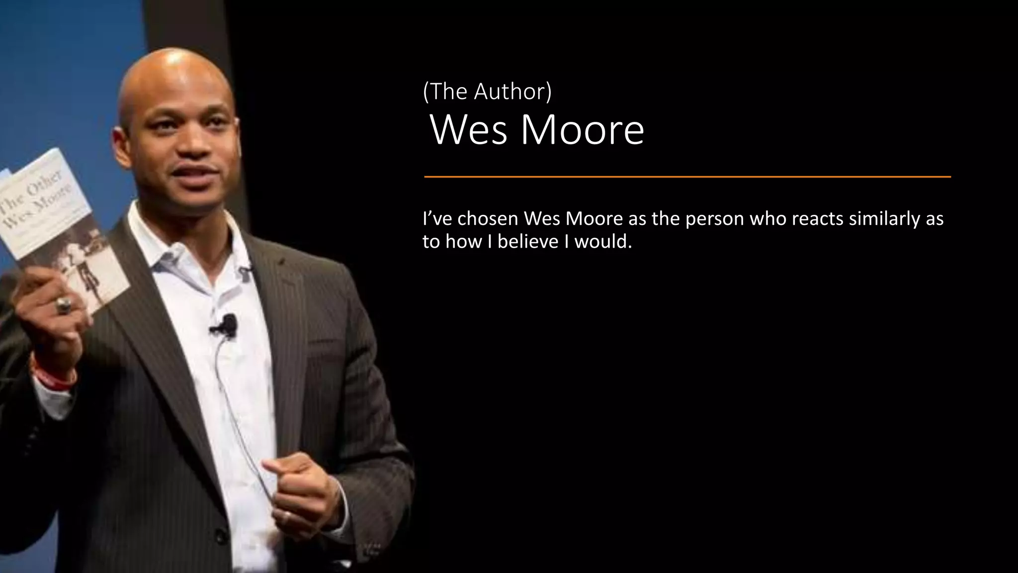The Other Wes Moore - Summer Reading Presentation | PPTX