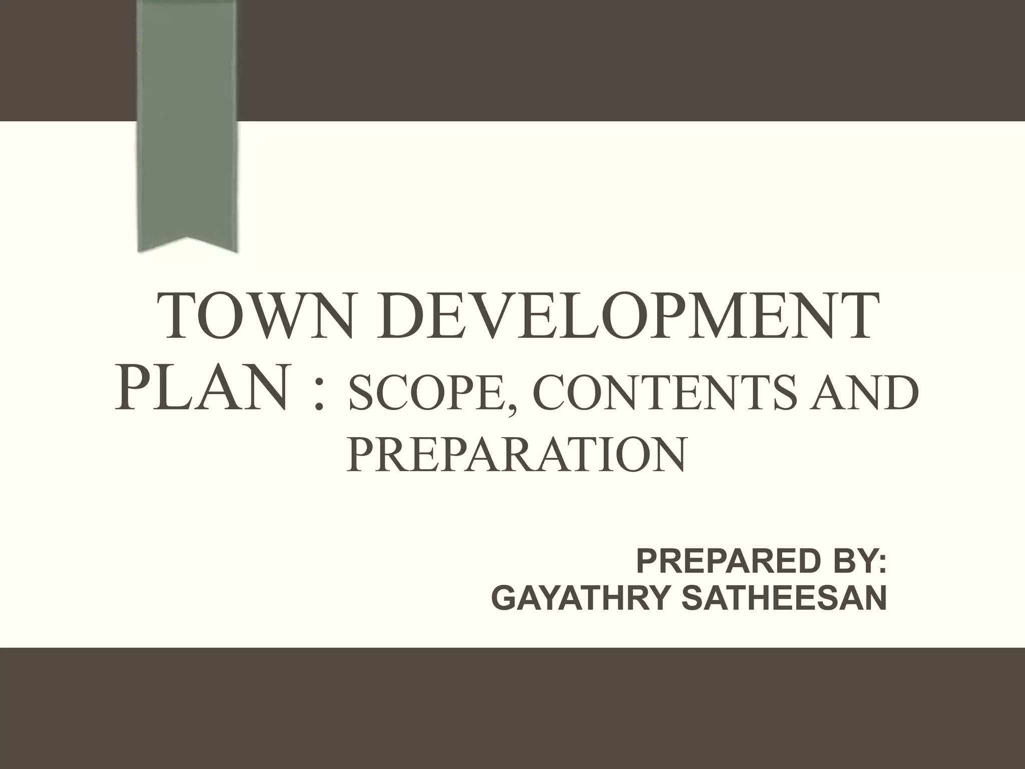 Town development plan | PPTX