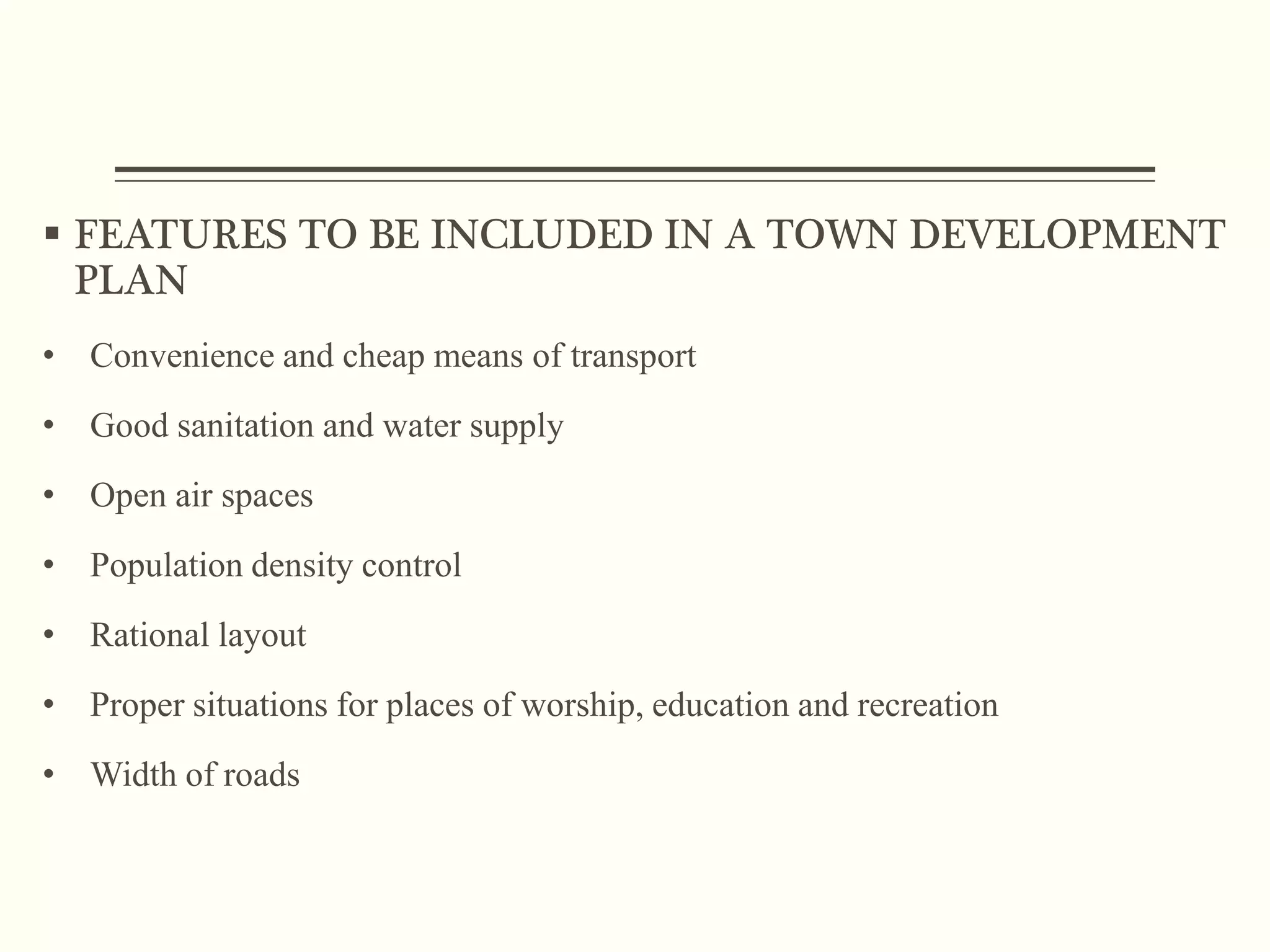 Town development plan | PPTX