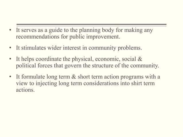 Town development plan | PPT