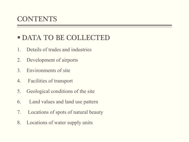 Town development plan | PPT