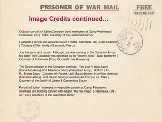 Town Hall re: new project on Italian Canadians internment during WWII ...