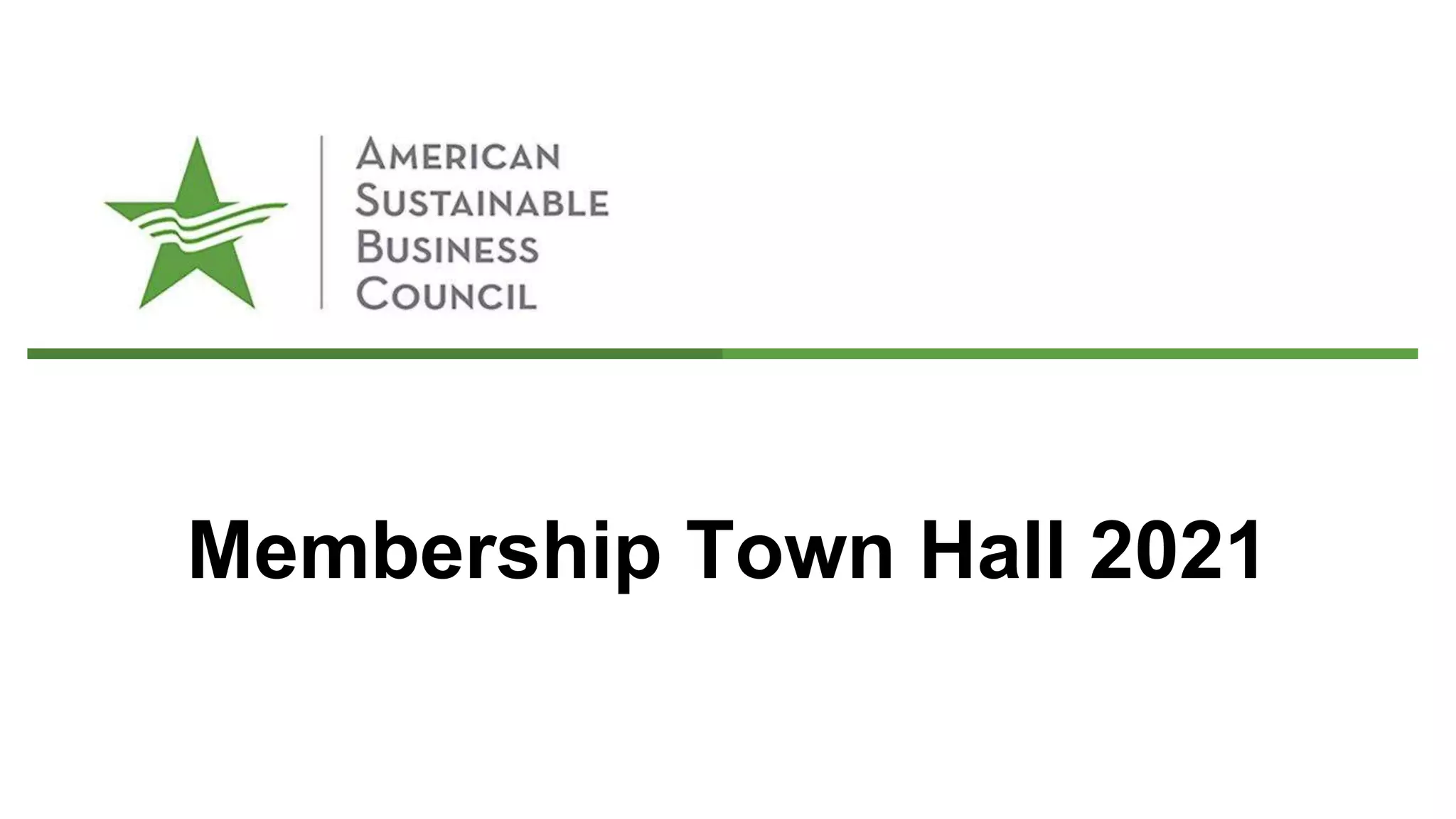 ASBC-SVC Member Town hall slides | PPT