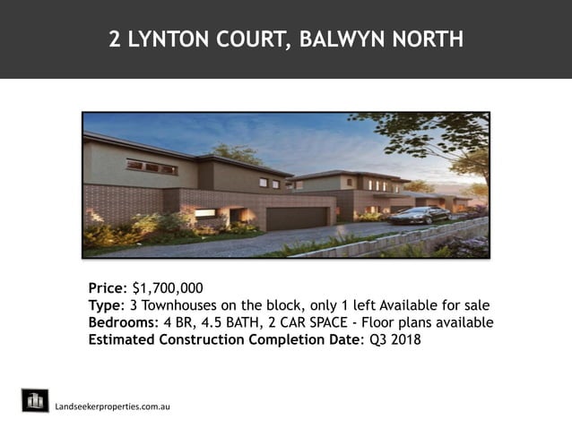 Townhouse stocklist design | PPT