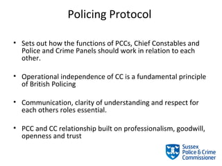Town & Parish Conference - The Role of the Sussex Police Crime ...