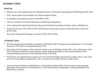 Town planing Rohtak | PDF