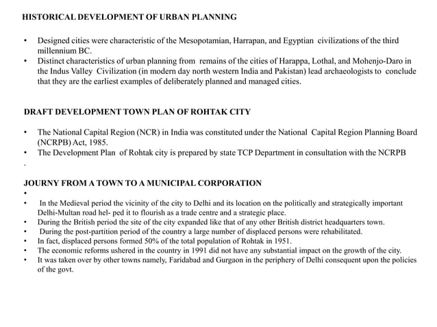 Town planing Rohtak | PDF