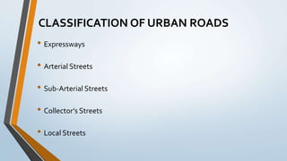Road types and Road networks | PPTX