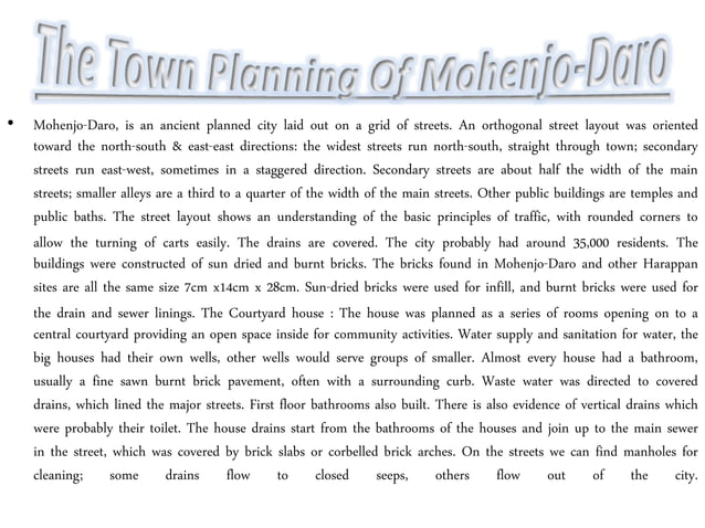 Indus Valley Civilization - Town Planning | PPTX | Historic Site and ...
